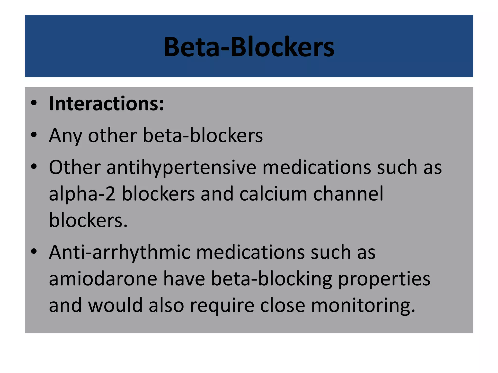 Beta blockers | PPTX