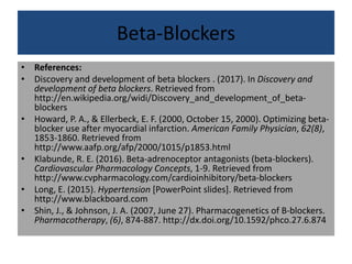 Beta blockers | PPTX