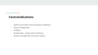 Beta-blockers- clinical uses and adverse effects | PPTX