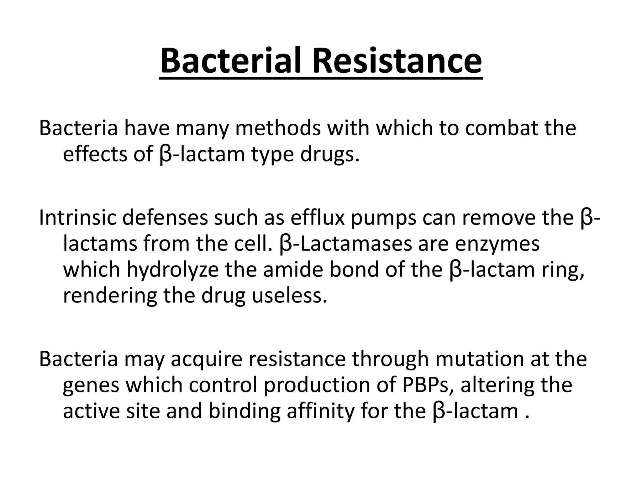 Beta lactam antibiotics | PDF