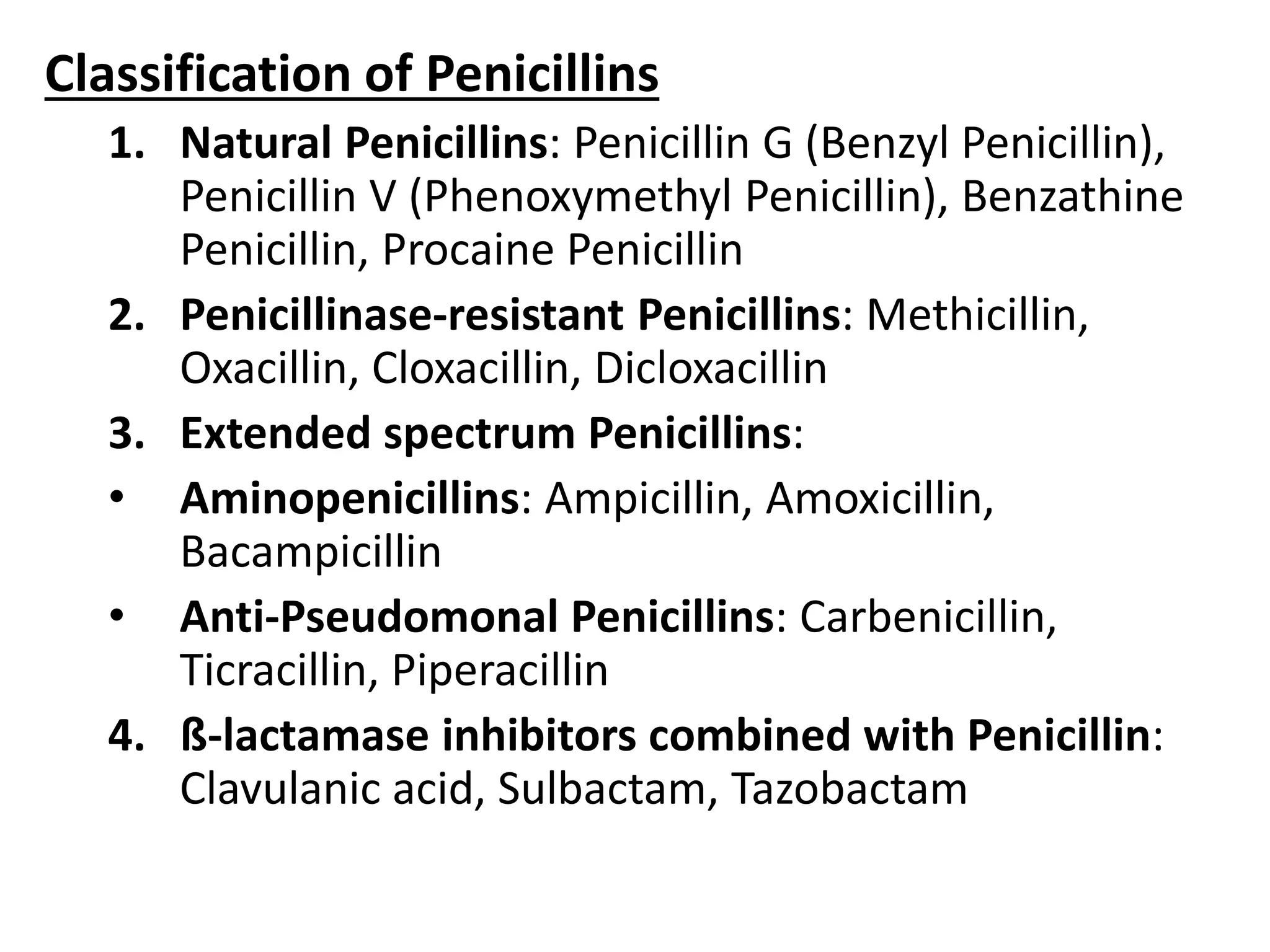 Beta lactam antibiotics(Penicillin, Cephalosporin) | PPSX