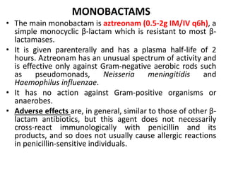 Beta lactam antibiotics(Penicillin, Cephalosporin) | PPSX