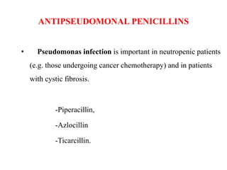 Beta lactam antibiotics - penicillins | PPTX
