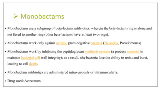Beta-lactam antibiotics.pptx | Chemistry | Science