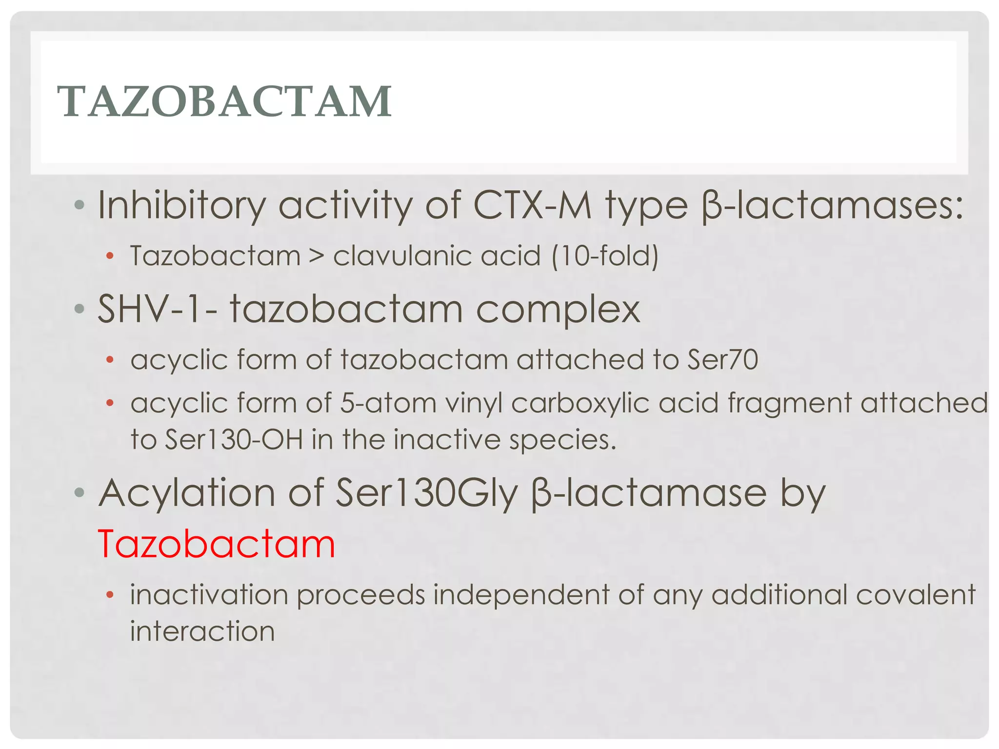 Beta lactamase inhibitors－fx | PPT