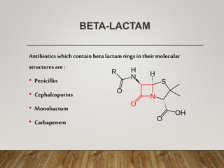 Beta lactamase inhibitors | PPTX