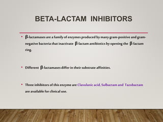 Beta lactamase inhibitors | PPTX