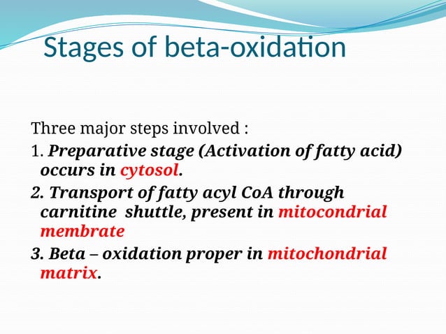 Beta- oxidation of fatty acids and siginicance.pptx