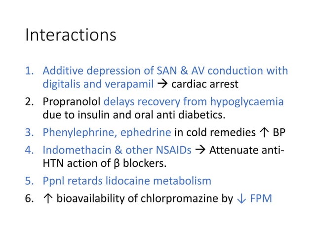 Beta adrenergic blockers | PPTX