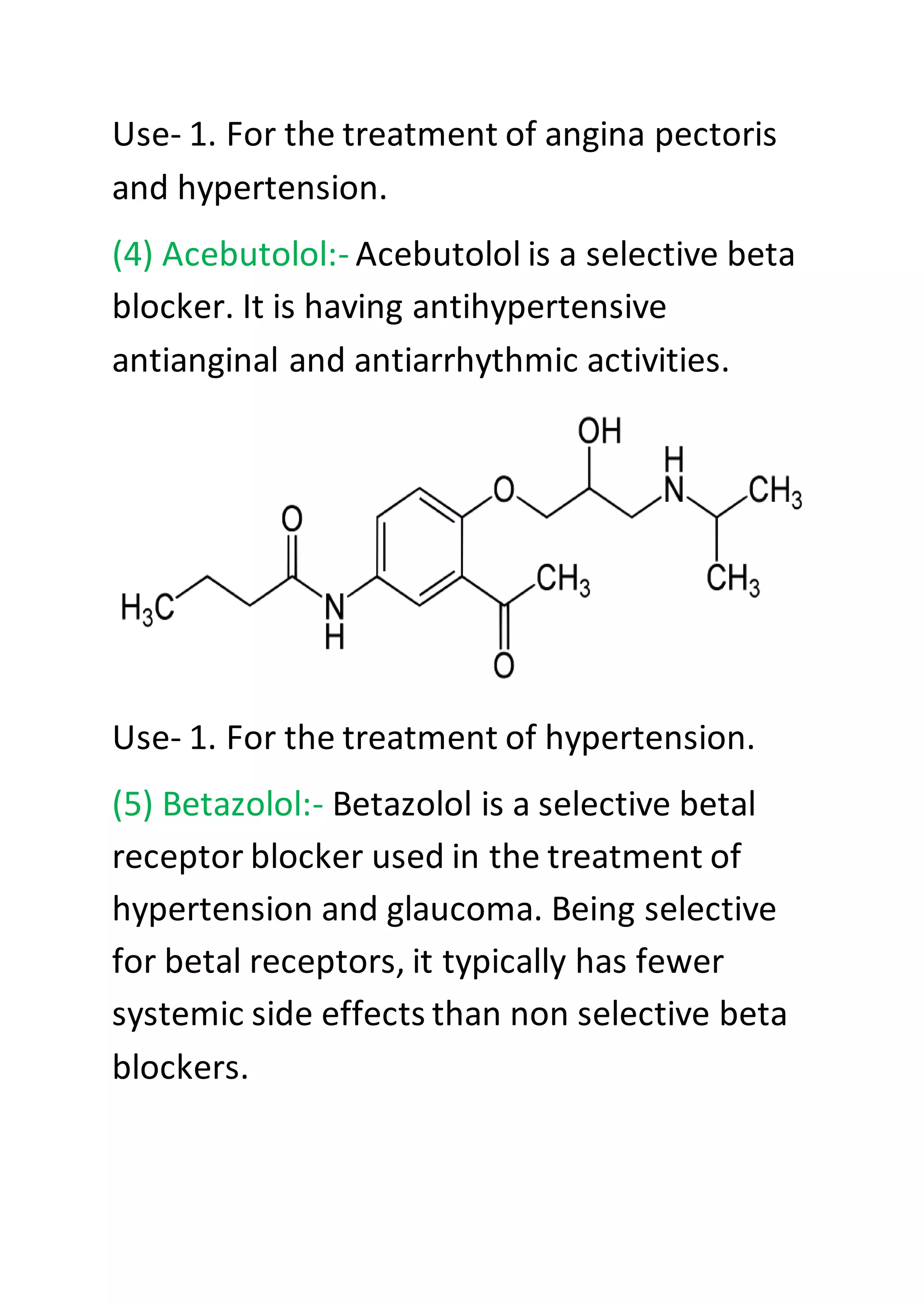 Beta adrenergic blockers | DOCX