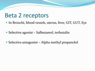 Beta adrenergic blocking drugs | PPTX
