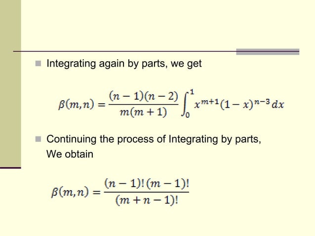 Beta And Gamma Function Pptx Physics Science