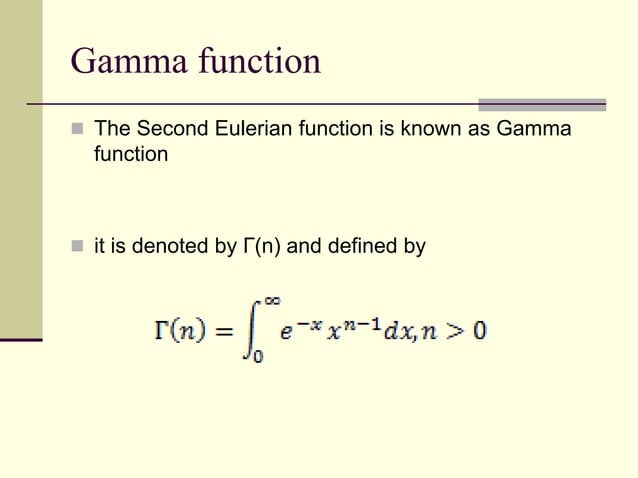 Beta and gamma function | PPTX | Physics | Science