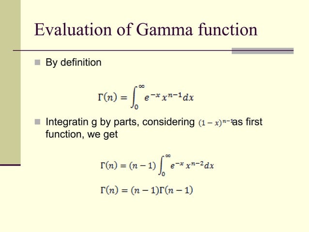 Beta and gamma function | PPTX | Physics | Science