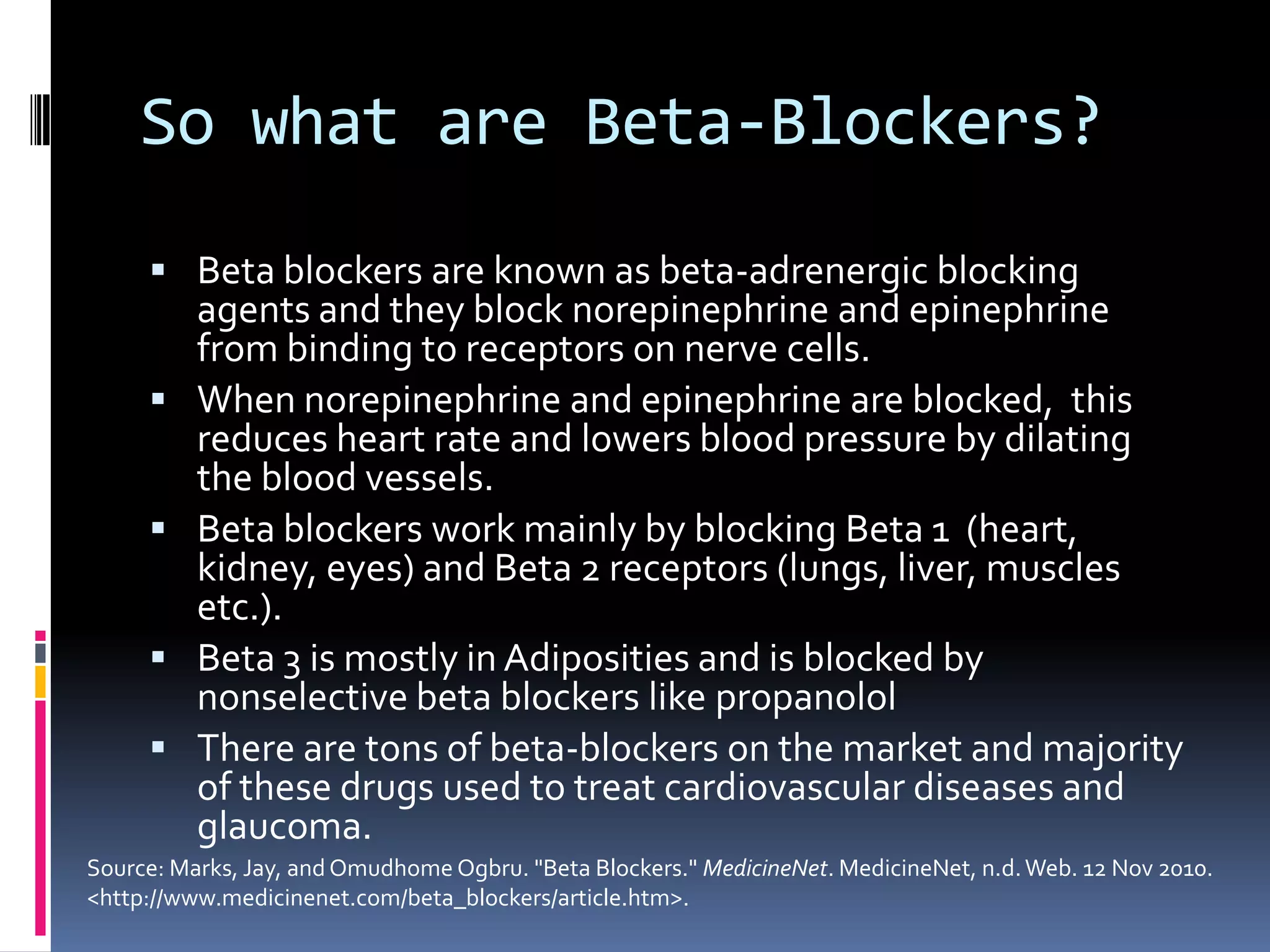 Beta Blocker Toxicity and Safety | PPTX