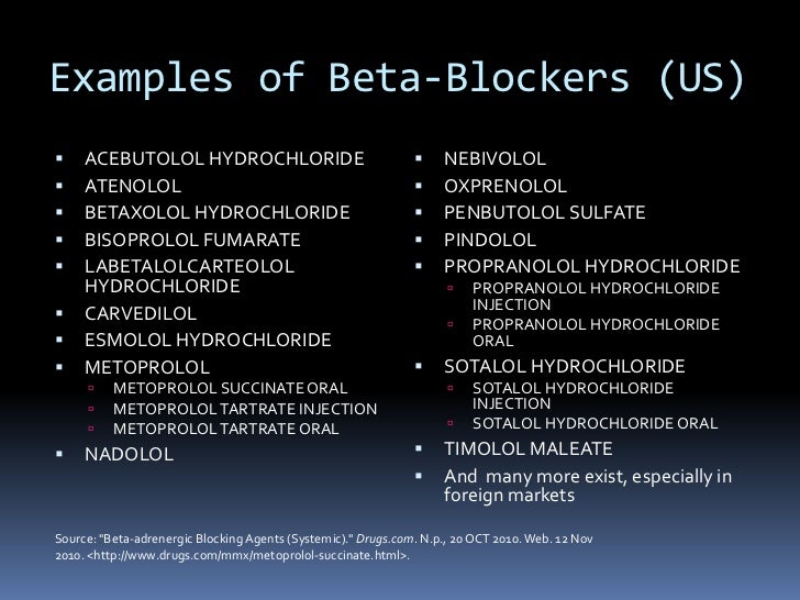 Beta Blocker Toxi And Safety Beta Blocker Toxi And Safety