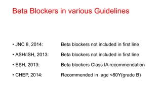 Beta blockers in cardiology practice | PPTX