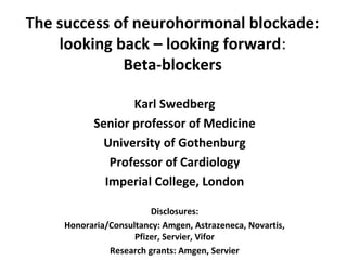 The success of neurohormonal blockade: looking back – looking forward ...
