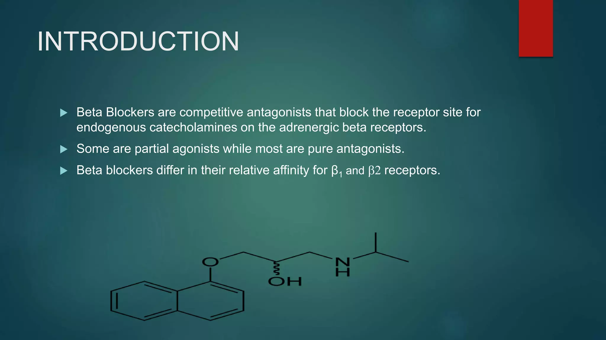 Beta blockers: Role in Hypertension | PPTX