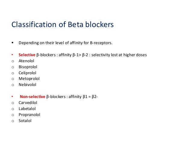Beta blockers
