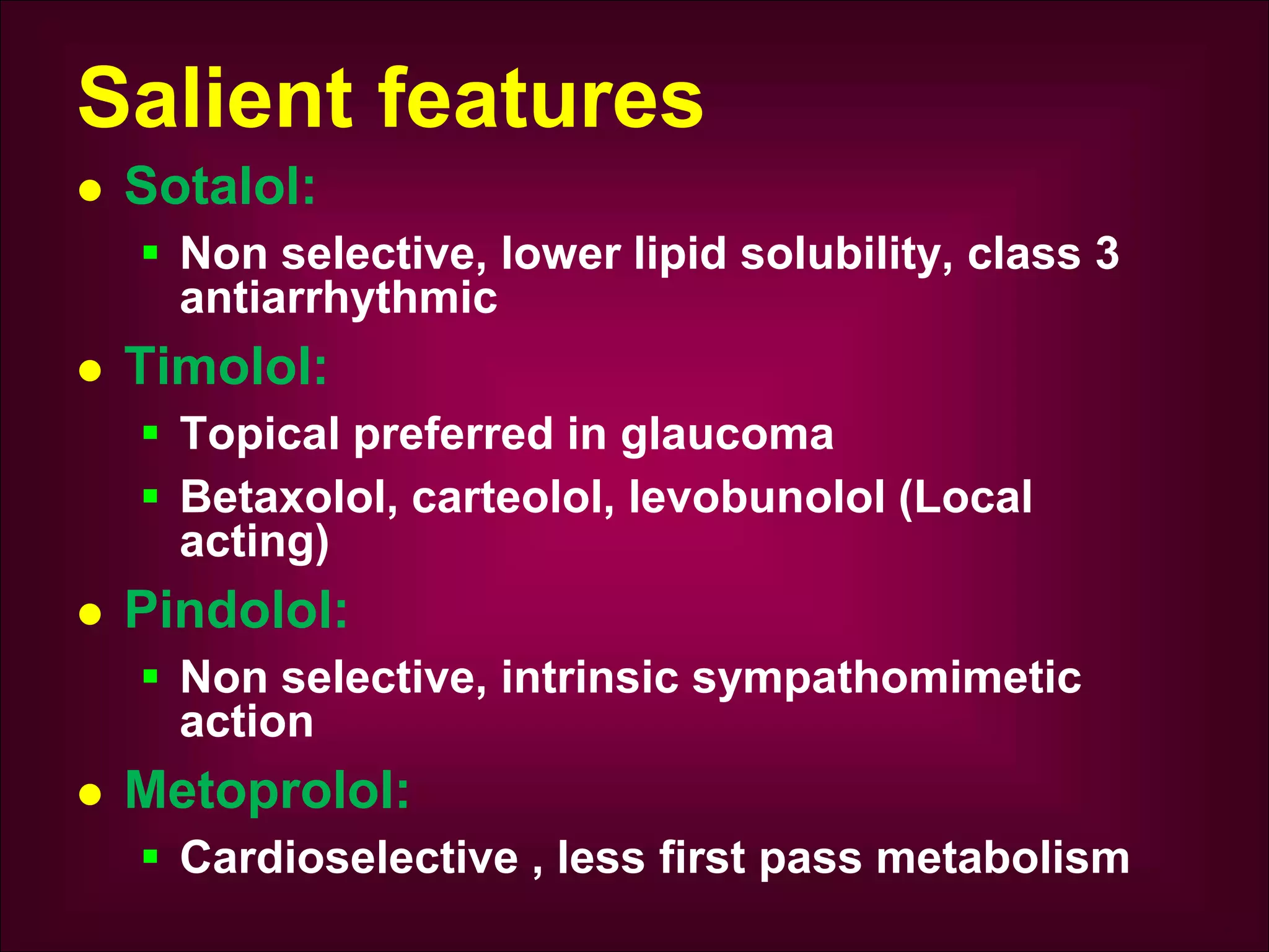 Beta blockers | PPTX