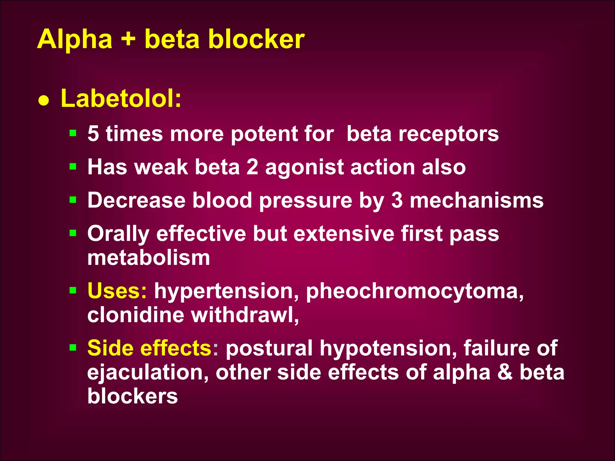 Beta blockers | PPTX