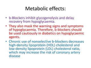 Beta blockers - pharmacology | PPTX