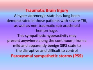 Beta blockers in brain injuries | PPT