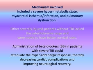 Beta blockers in brain injuries | PPT