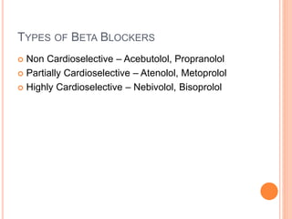 Beta blockers in STEMI | PPTX
