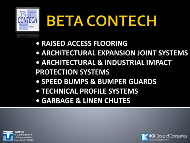 Beta contech powerpoint products presentation | PPT