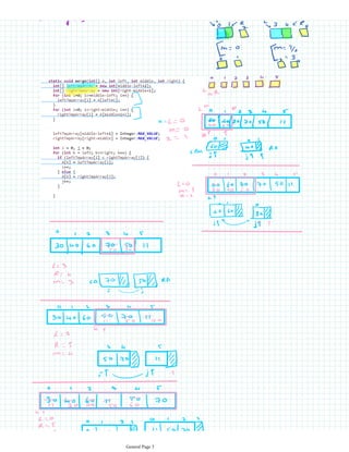 Divide and conquer - Merge sort | PDF