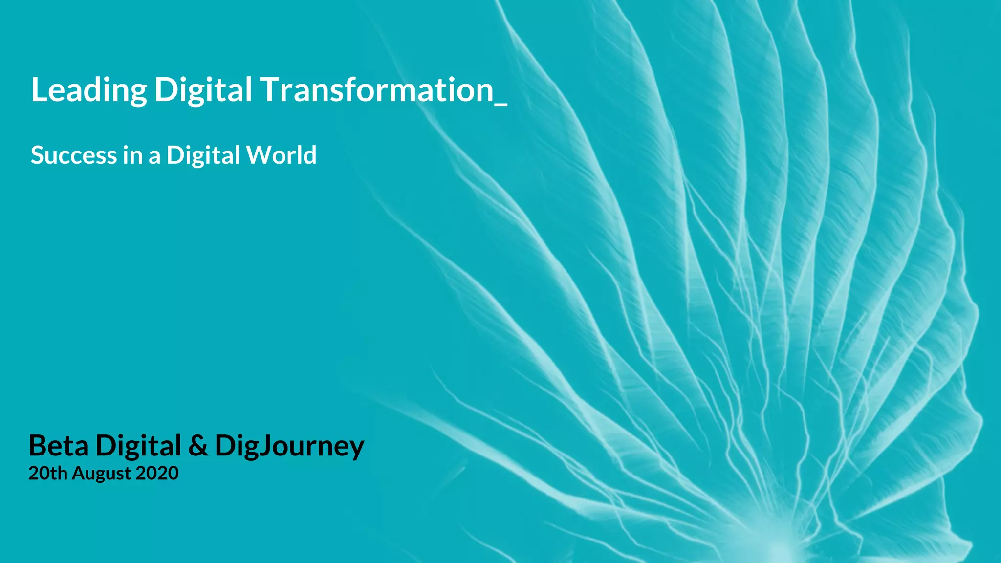 Leading Digital Transformation - Success in a Digital World | PPT