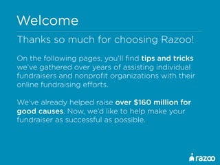 Razoo Fundraising Field Guide | PDF