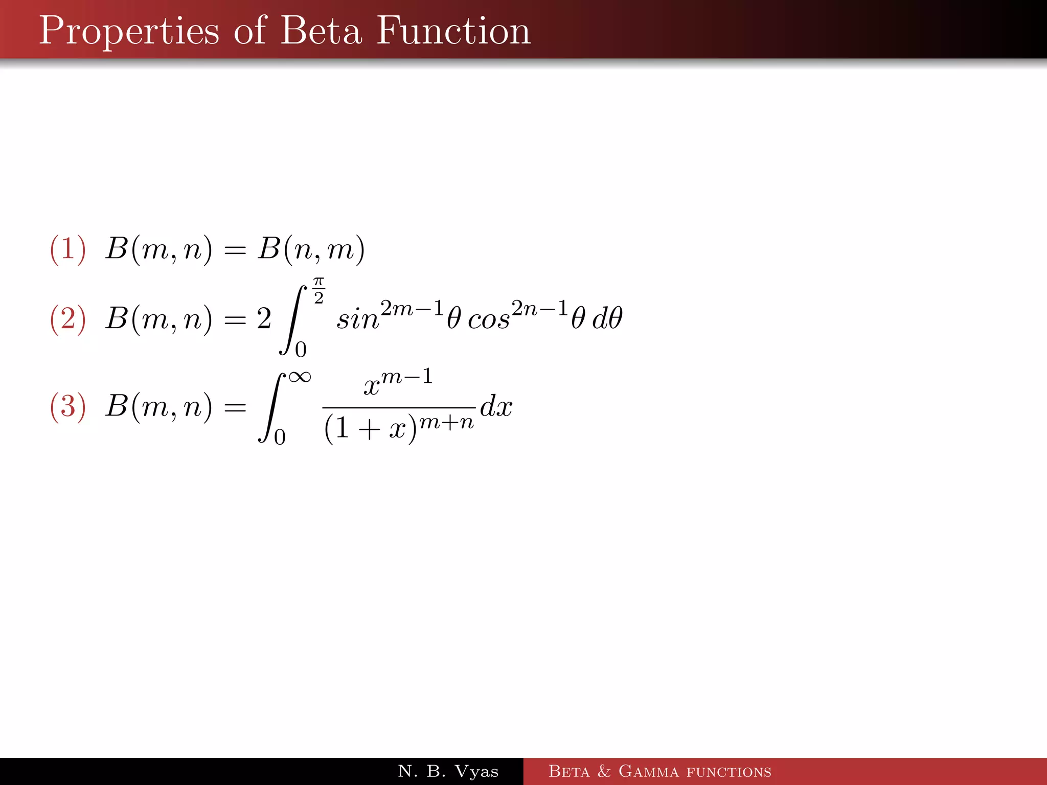 Beta gamma functions | PDF