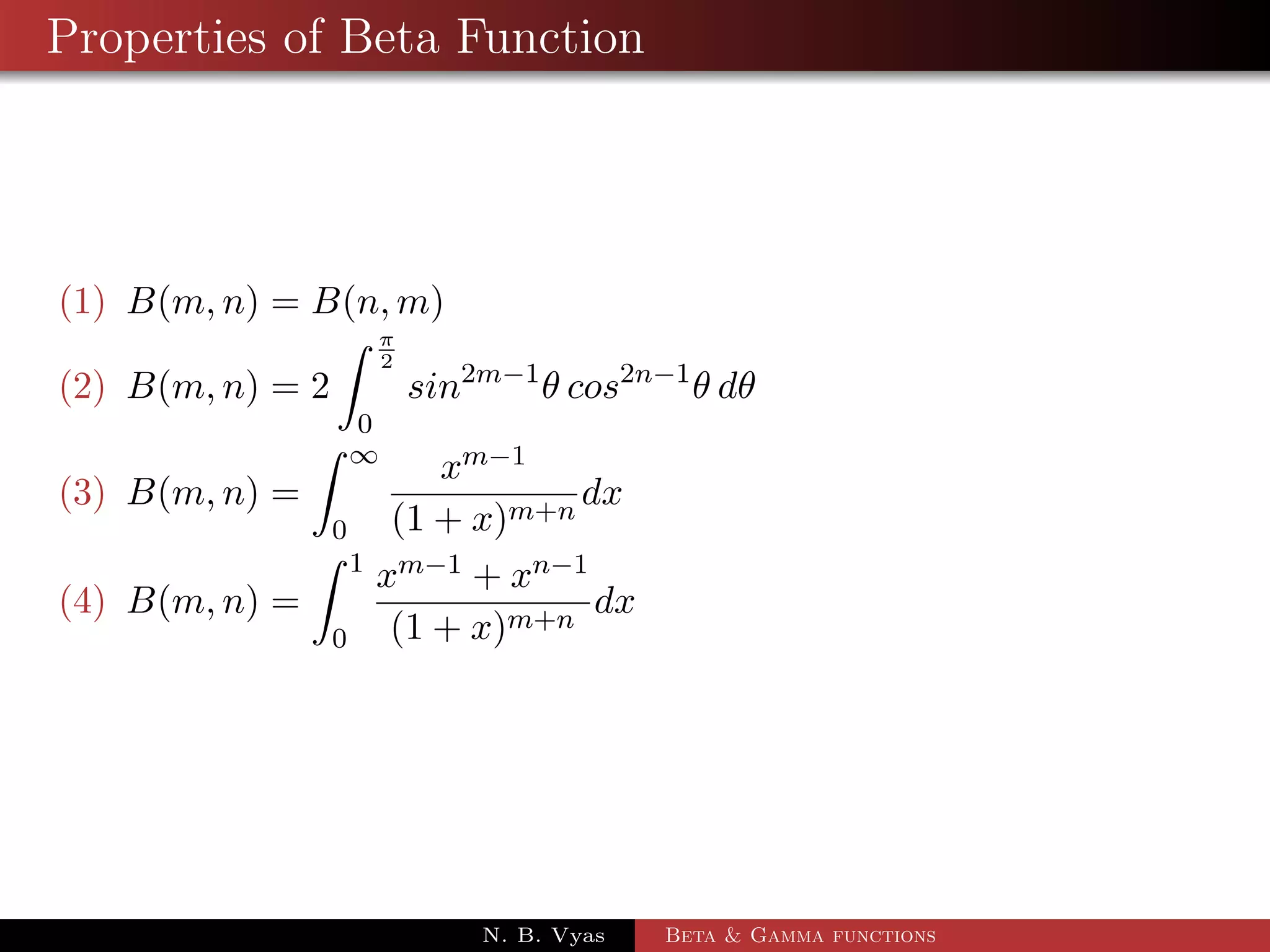 Beta gamma functions | PDF