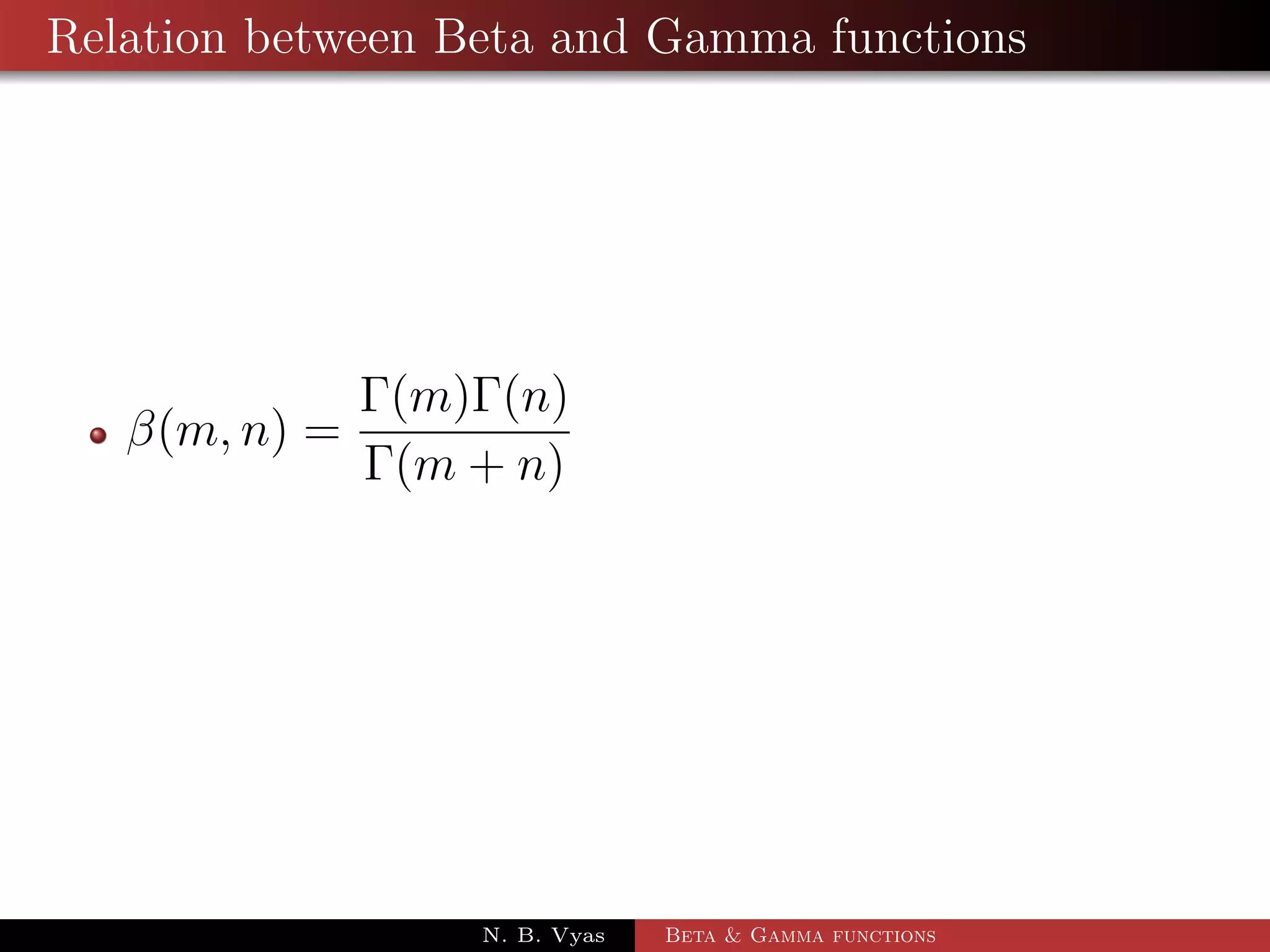 Beta gamma functions | PDF