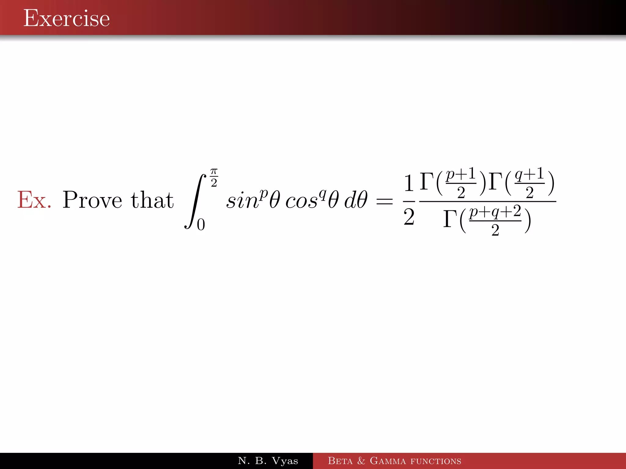 Beta gamma functions | PDF