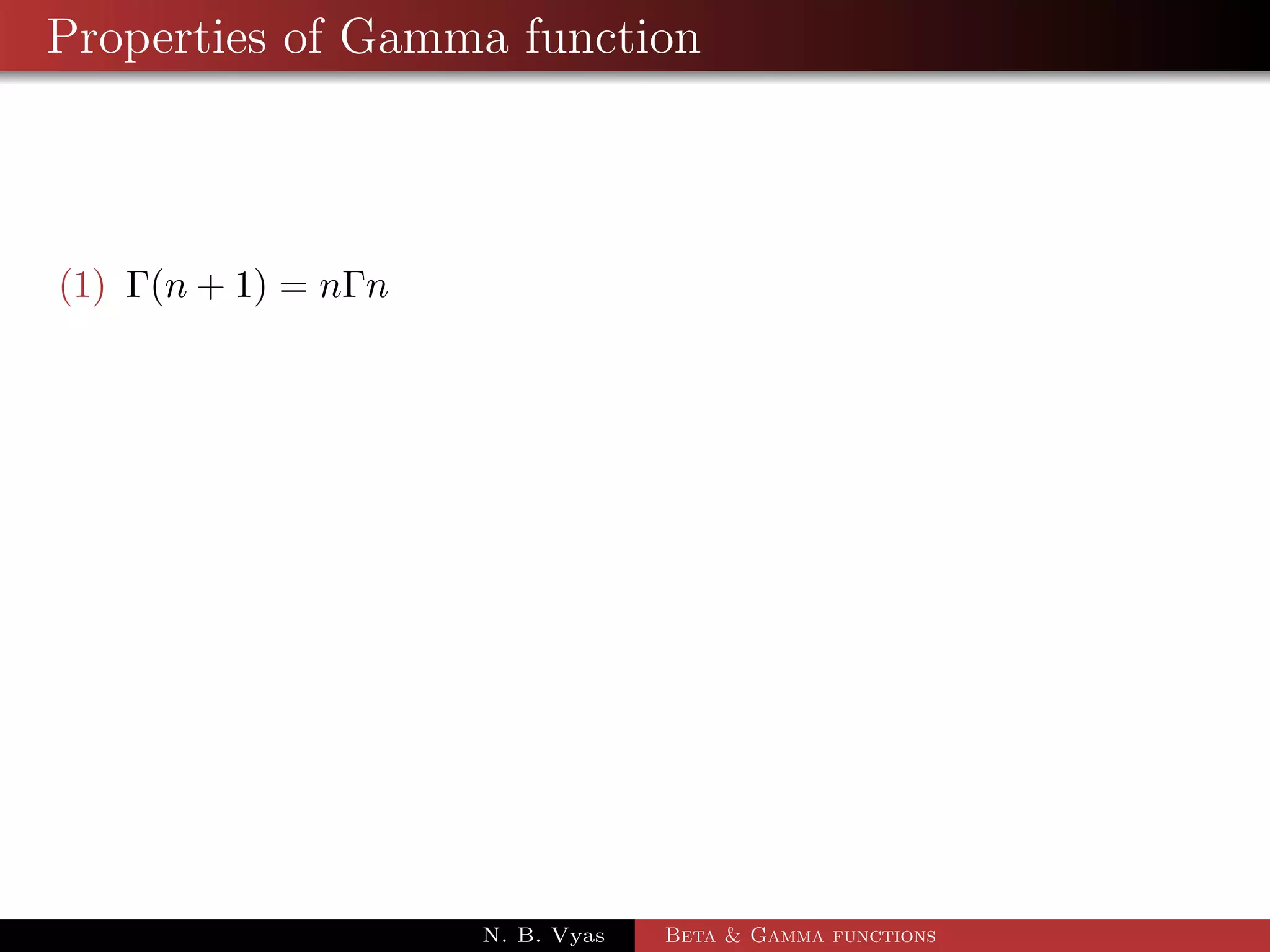 Beta gamma functions | PDF