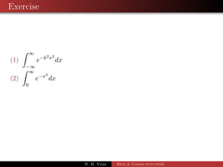 Beta gamma functions | PDF