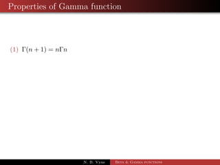 Beta gamma functions | PDF