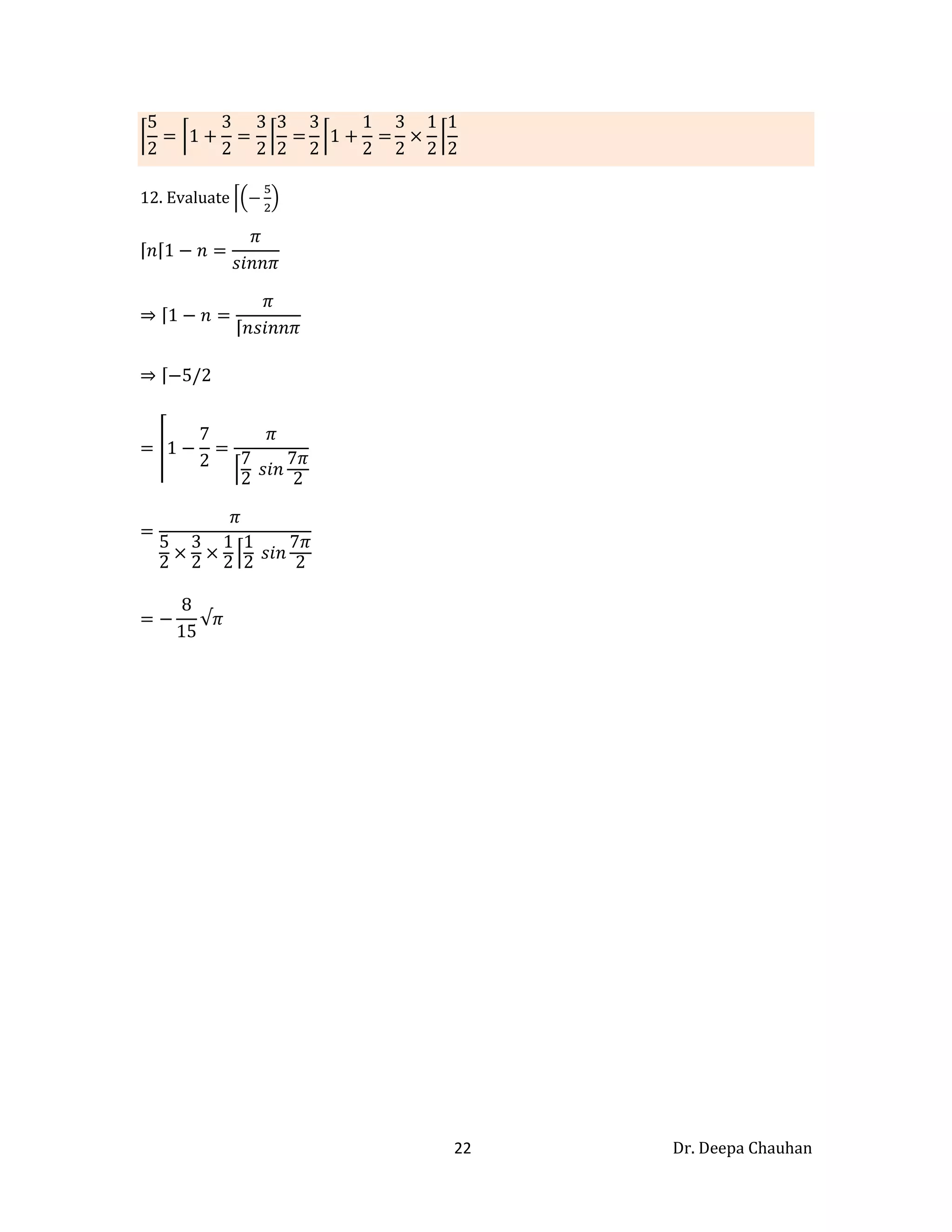 Beta & Gamma Functions | PDF