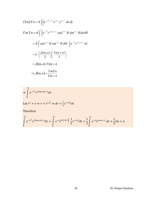 Beta & Gamma Functions | PDF