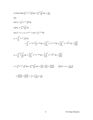 Beta & Gamma Functions | PDF
