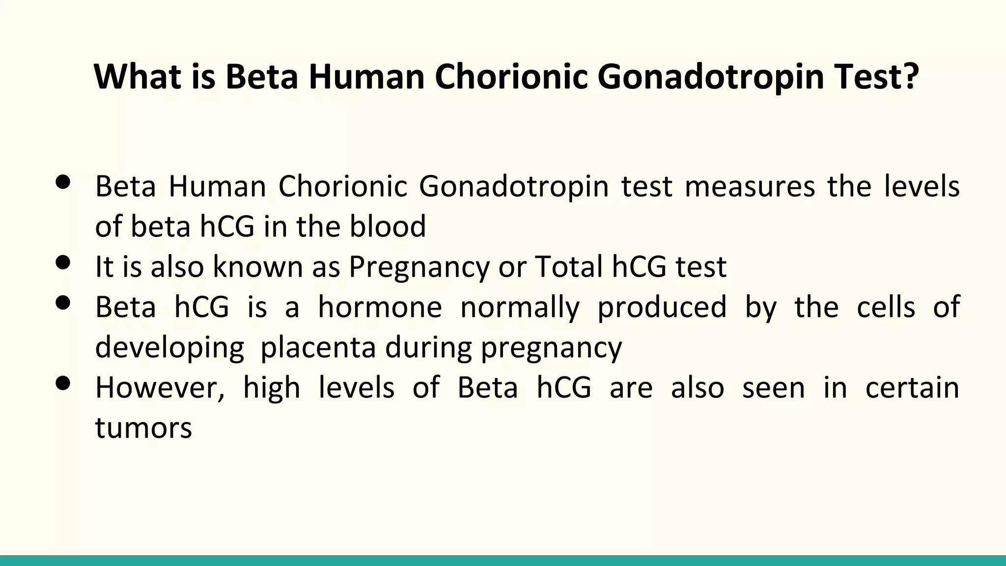 Beta hCG test | ODP