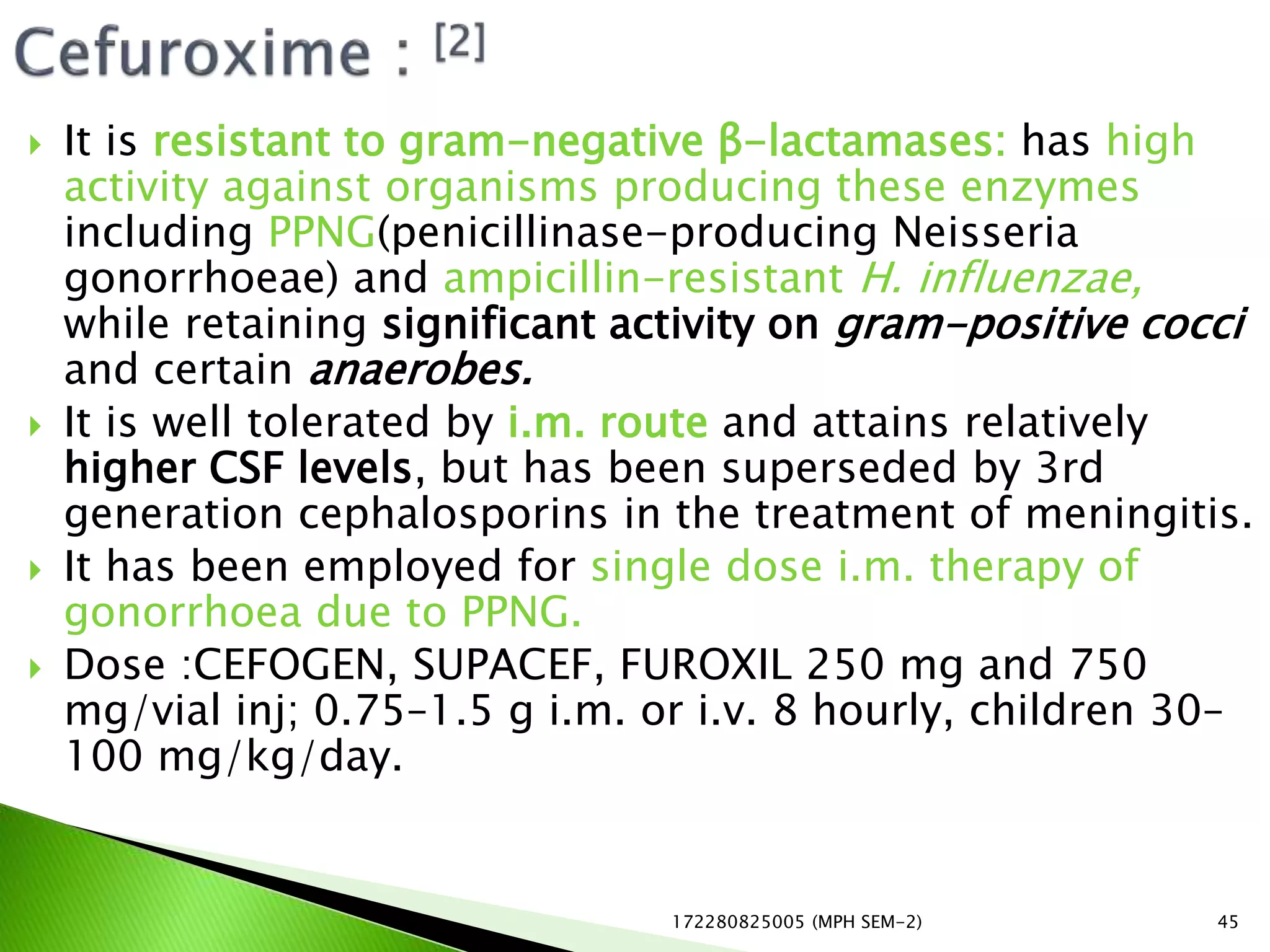 Beta lactams antibiotics & beta lactamase inhibitors | PPTX