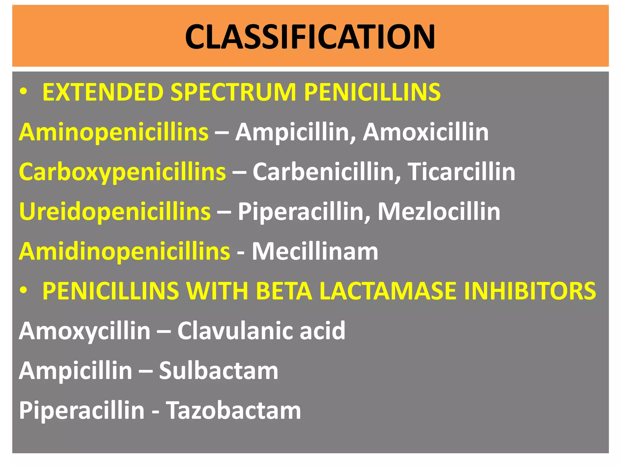 Beta lactam antibiotics | PPTX