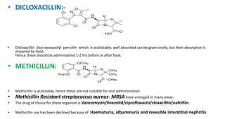 Beta lactam antibiotics | PPTX