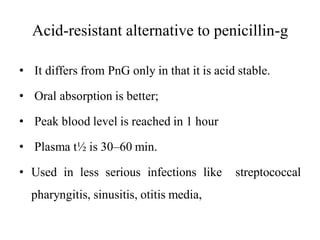 Beta lactam antibiotics (penicillins) | PPT