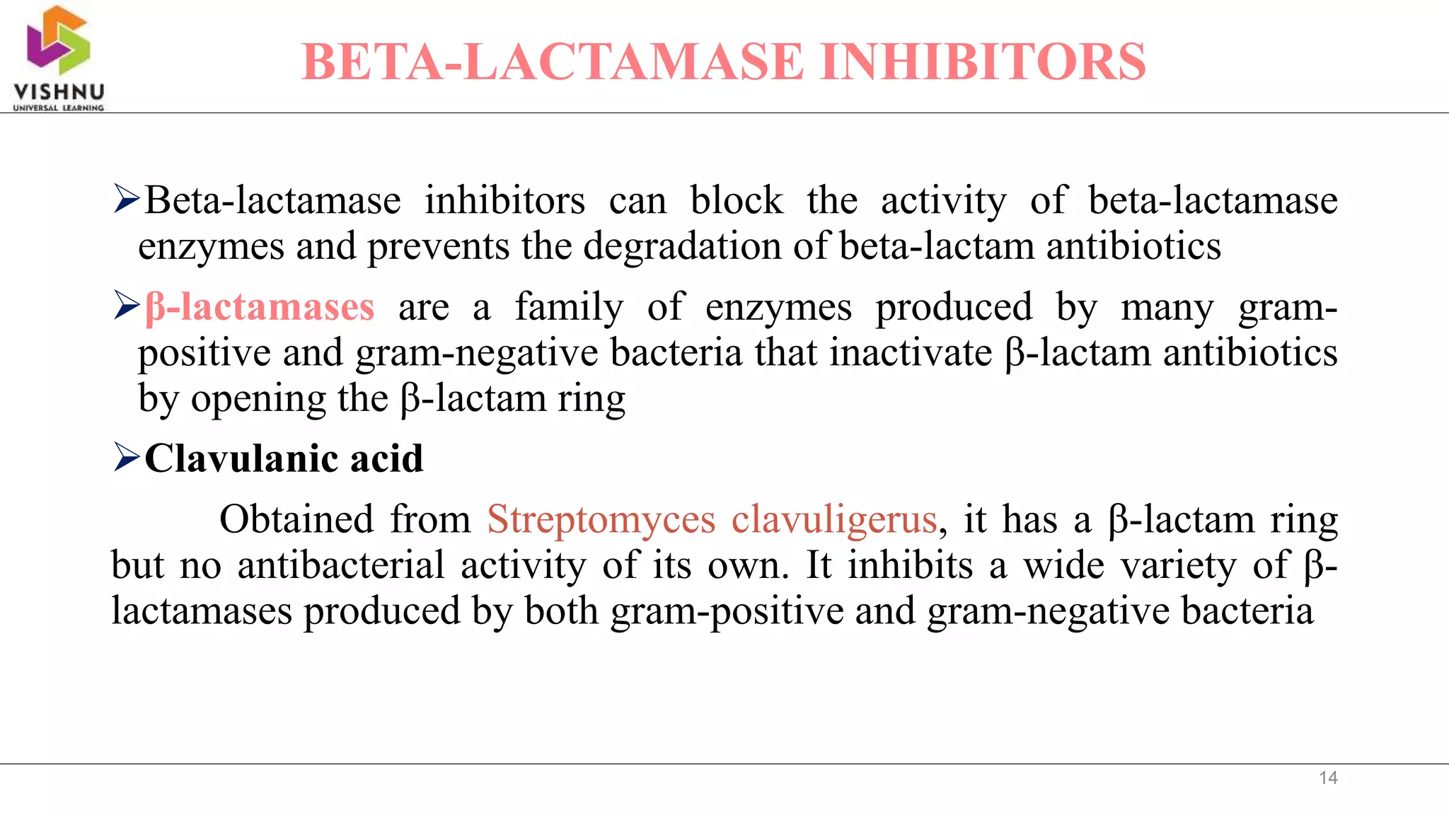 Beta lactam antibiotics | PPTX